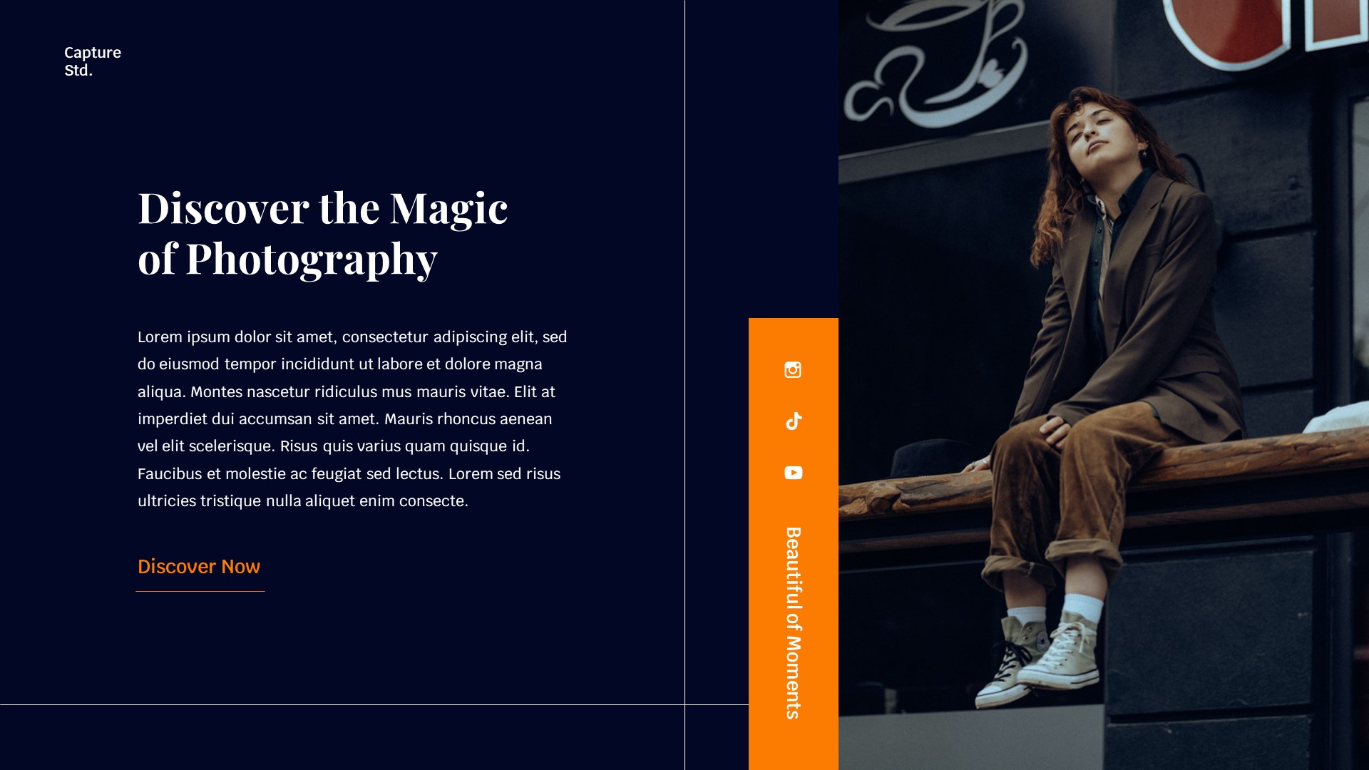 Capture - Photography Portfolio Keynote Template, Presentation Templates