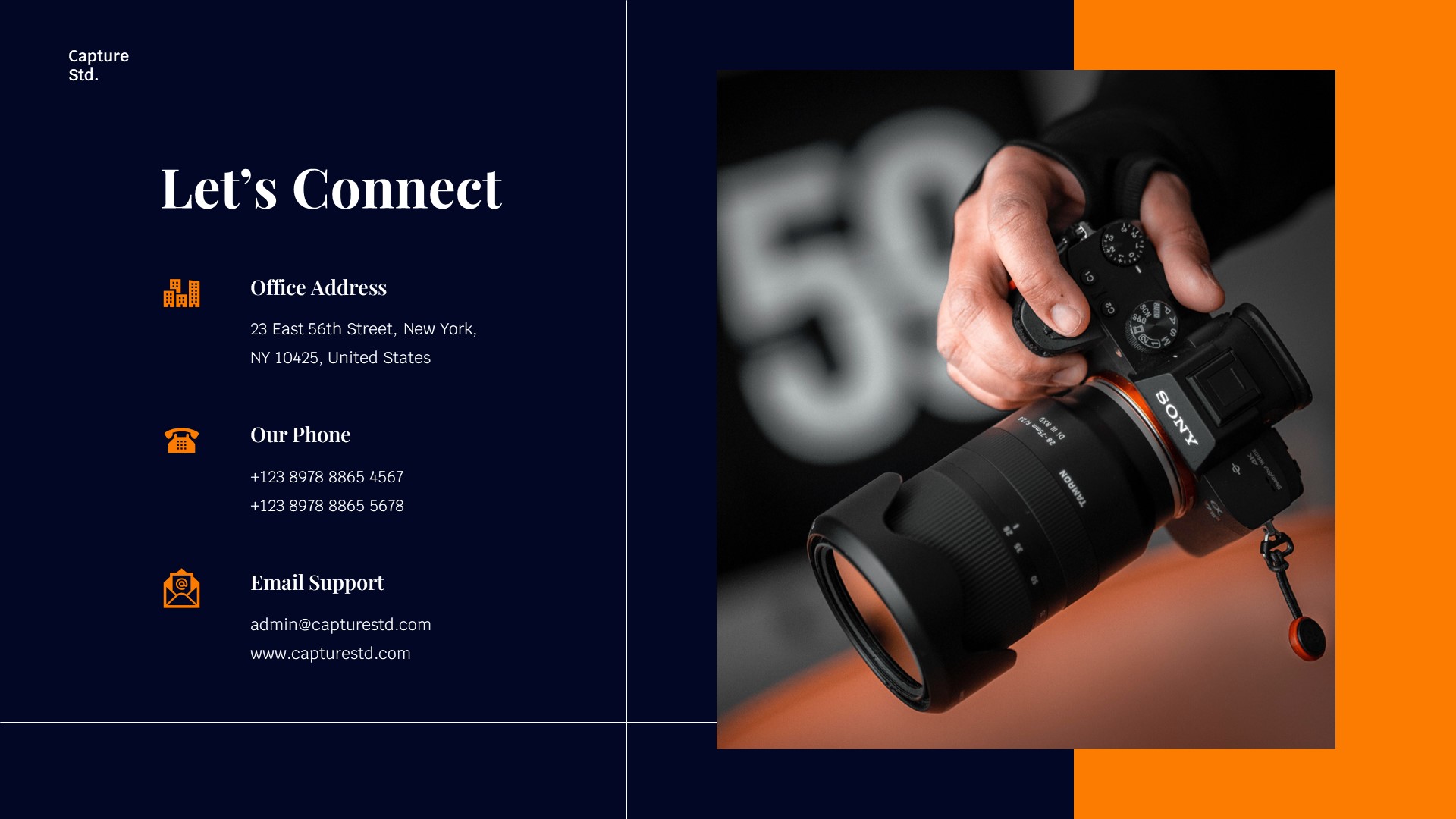 Capture - Photography Portfolio Keynote Template, Presentation Templates