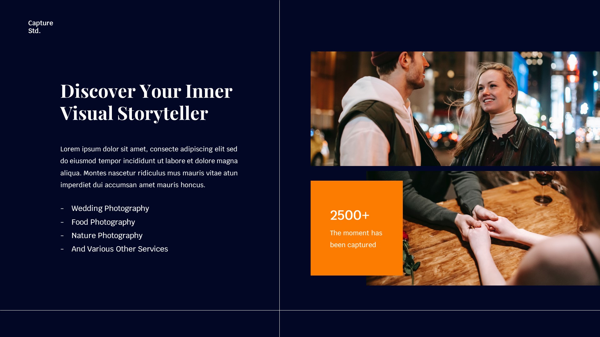 Capture - Photography Portfolio Keynote Template, Presentation Templates
