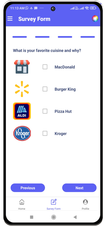 Survey - Online Survey | Data Analysis | Survey Tool | React Native iOS/Android App Template by ...