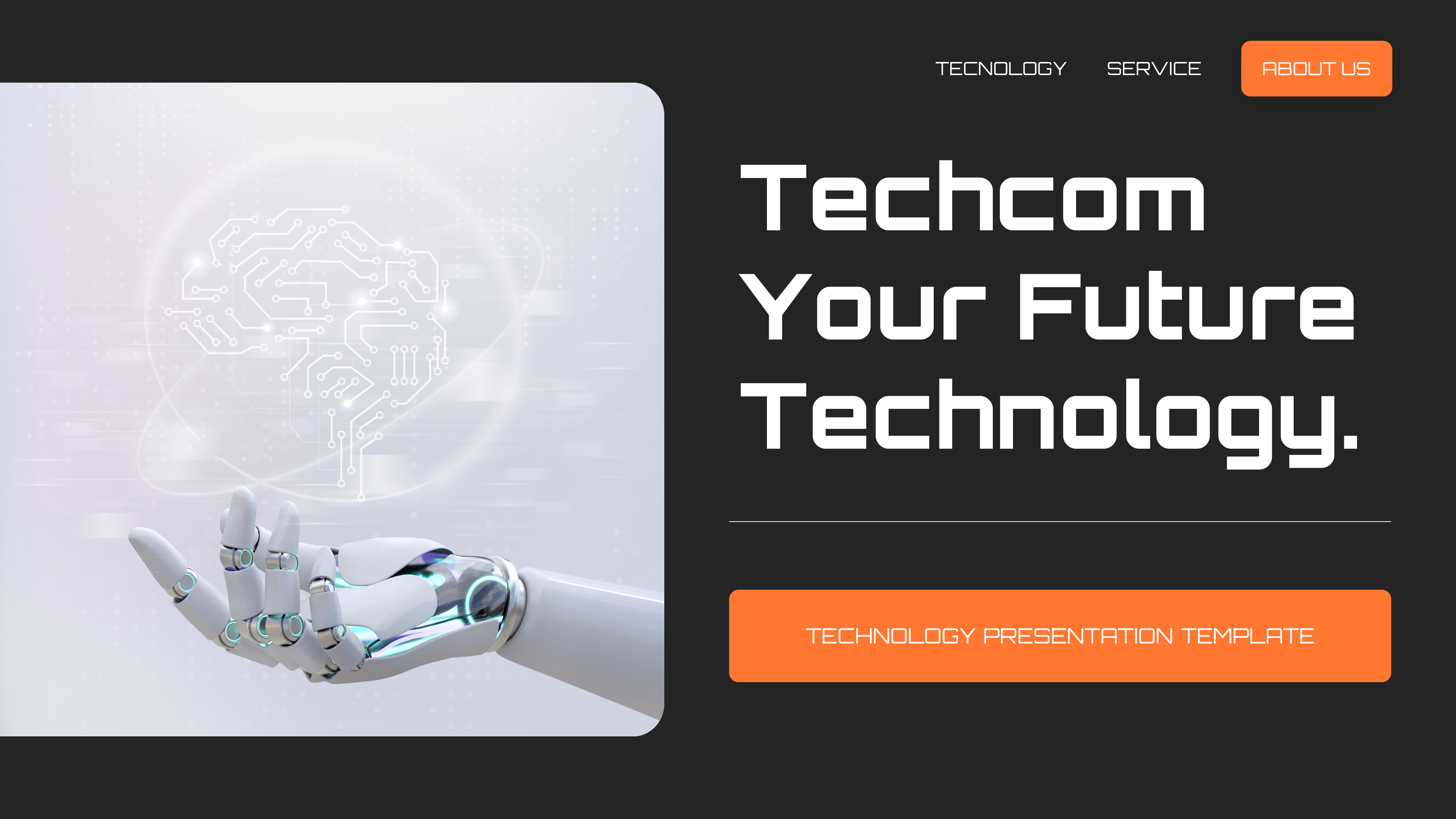 Techcom - IT & Technology PowerPoint Template, Presentation Templates