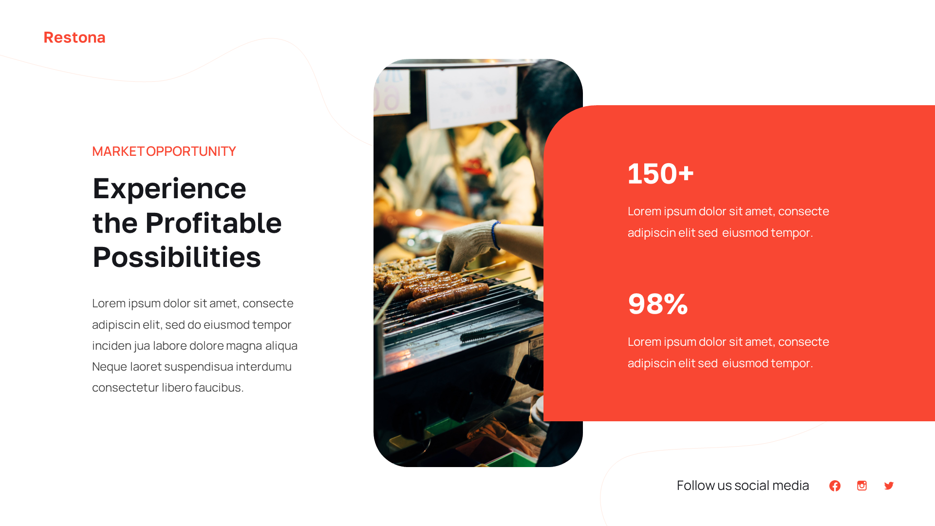 Restona - Food Keynote Template, Presentation Templates | GraphicRiver