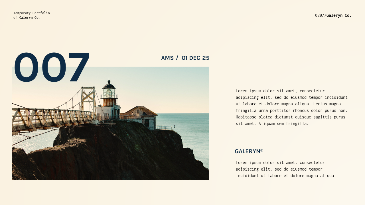 Galeryn - Modern Creative Portfolio Presentation Template, Presentation ...