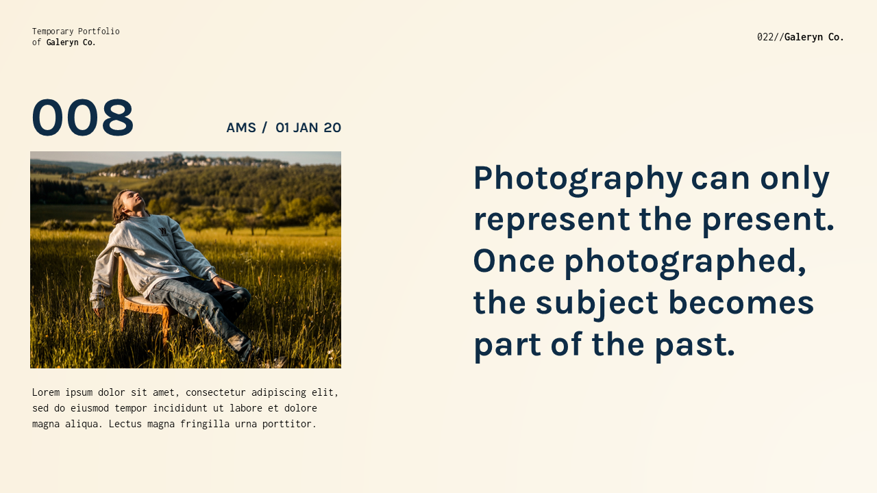 Galeryn - Modern Creative Portfolio Presentation Template, Presentation ...