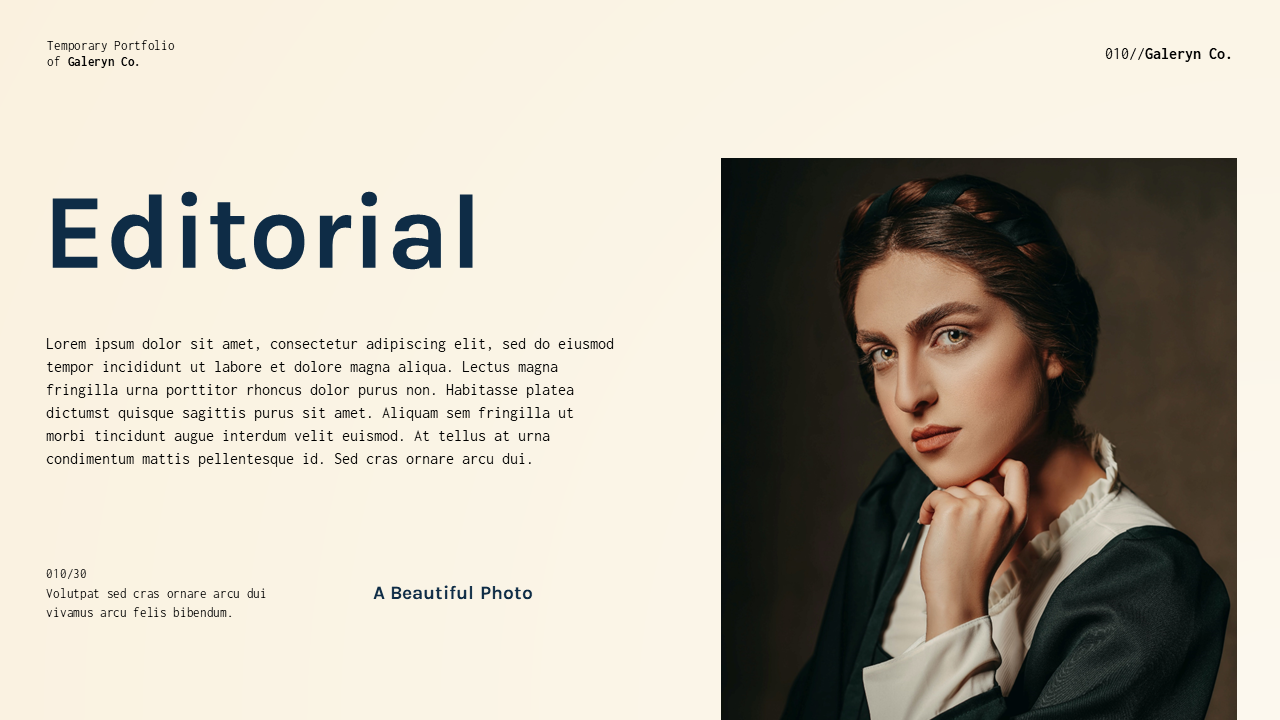 Galeryn - Modern Creative Portfolio Presentation Template, Presentation ...