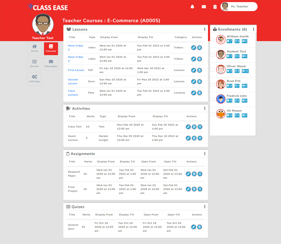 Class Ease - Exam and Class Management System by codewand | CodeCanyon