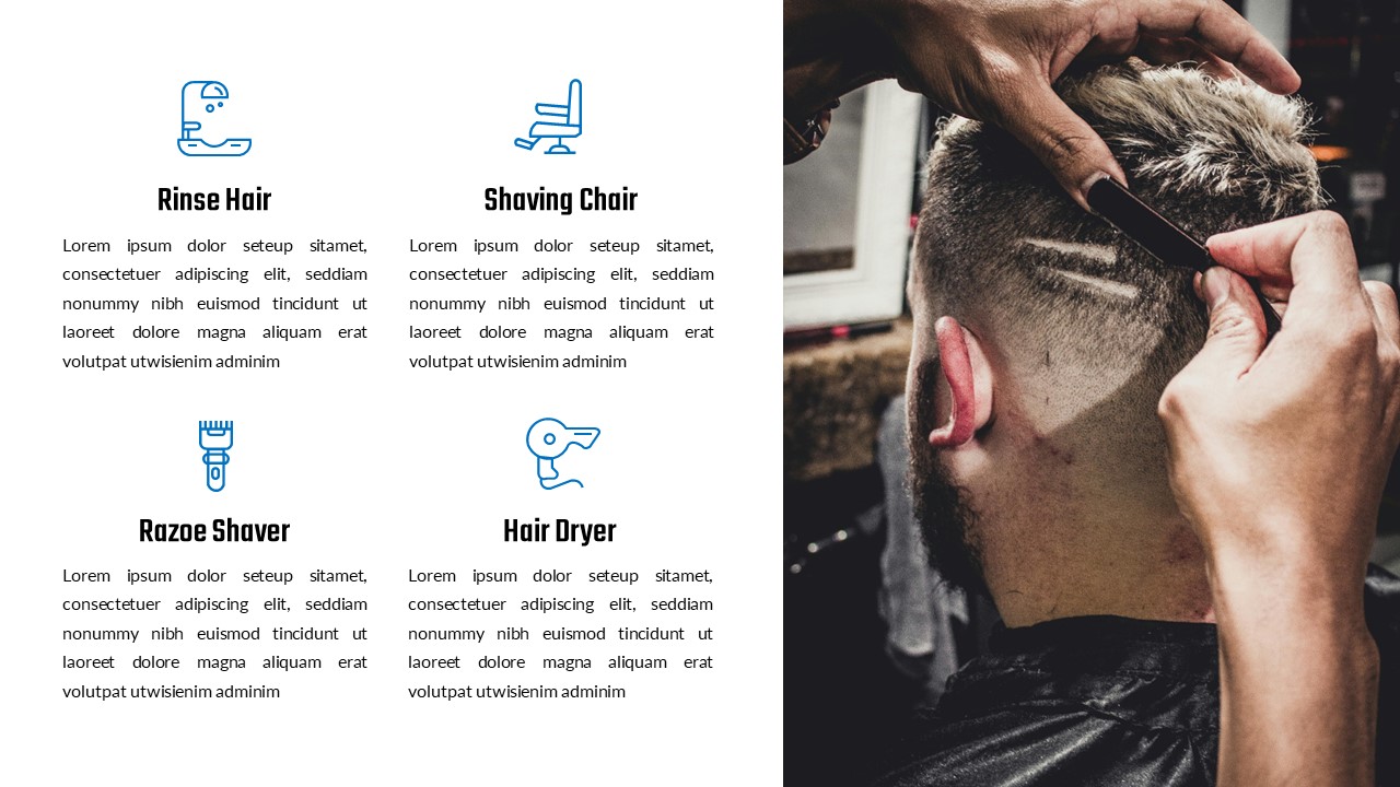 Barber Cut - Barbershop and Hair Salon PowerPoint Template ...