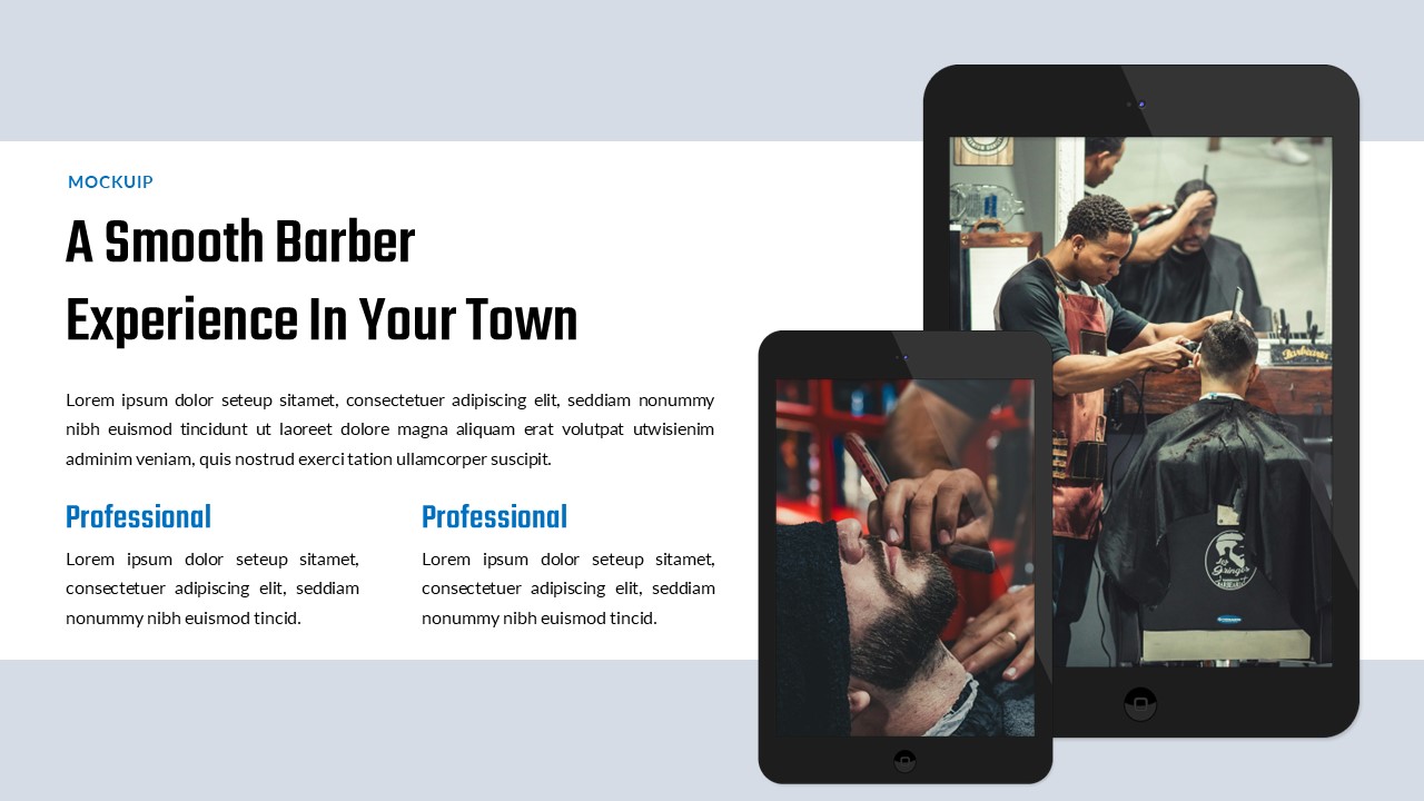 Barber Cut - Barbershop and Hair Salon PowerPoint Template ...