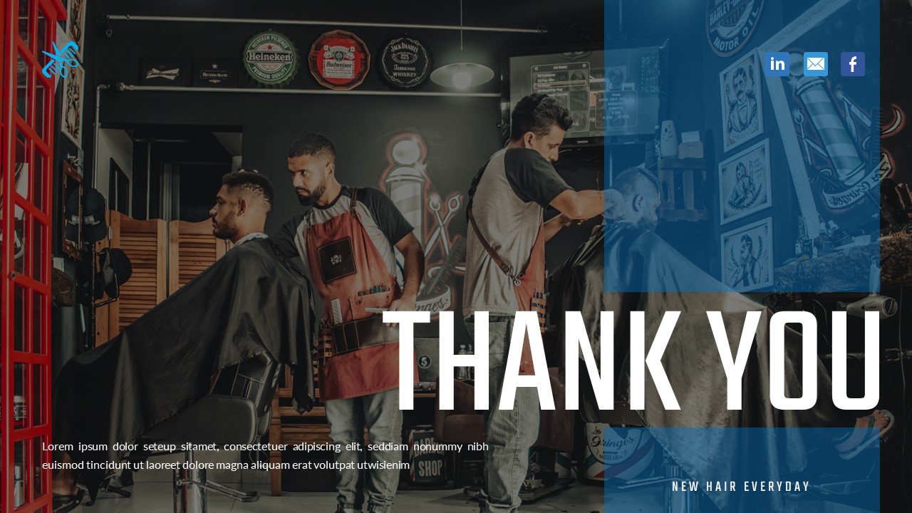Barber Cut - Barbershop and Hair Salon PowerPoint Template ...