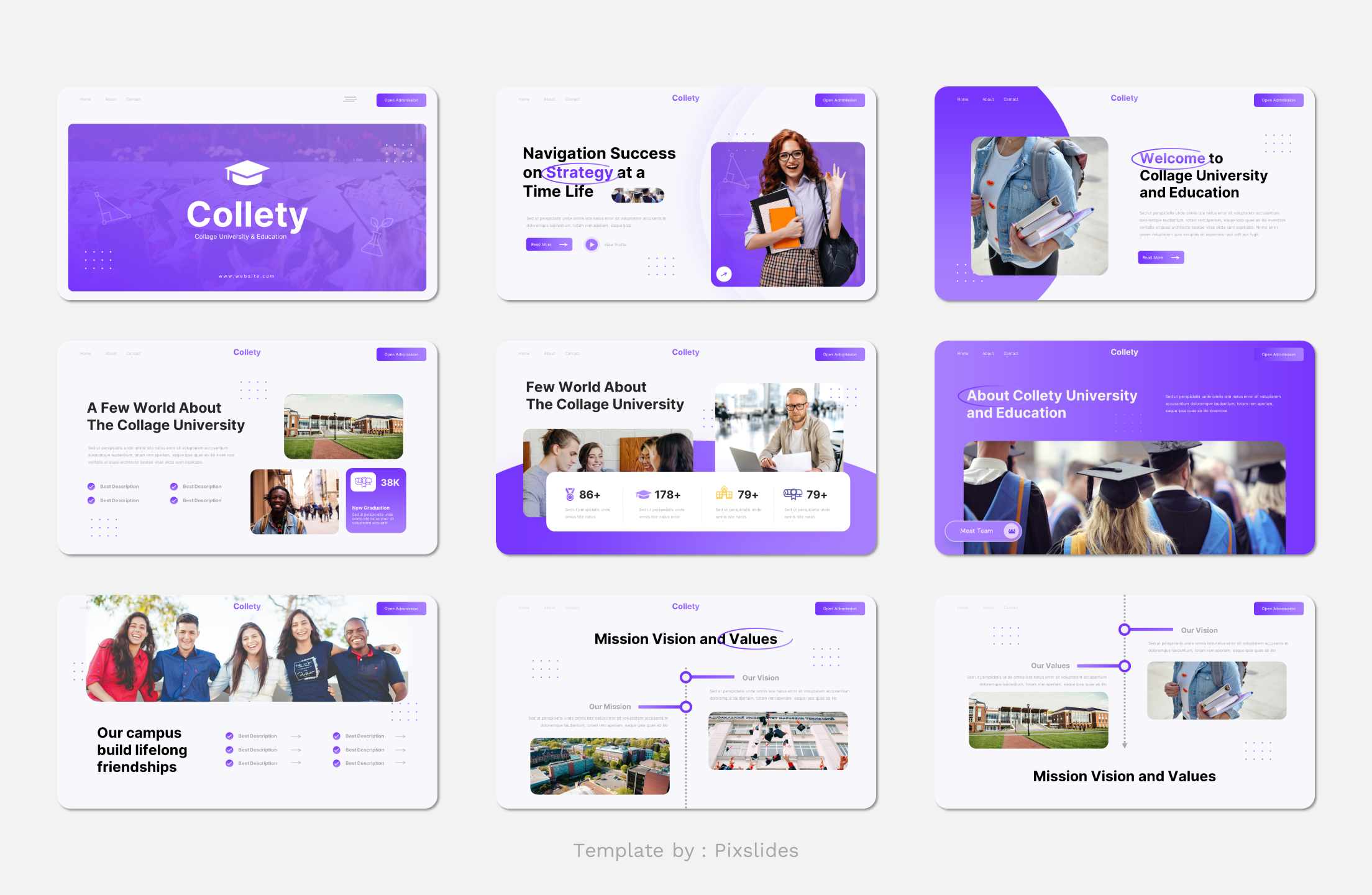 Collety - Collage University & Education keynote Presentation Template ...