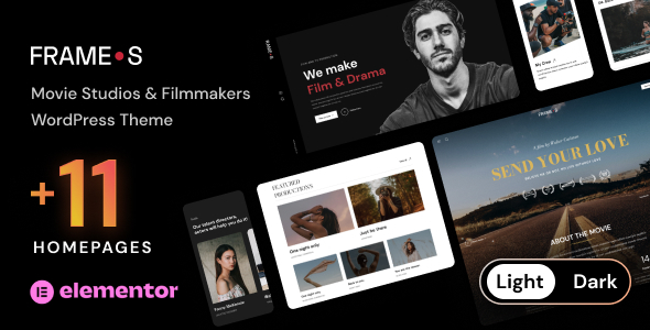 Frames - Movie Studios & Filmmakers WordPress theme by HaruTheme ...