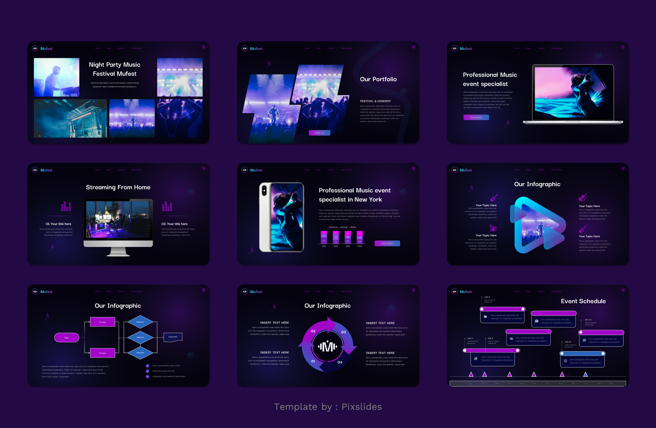 Mufest - Music Festival & Concert Keynote Presentation Template ...