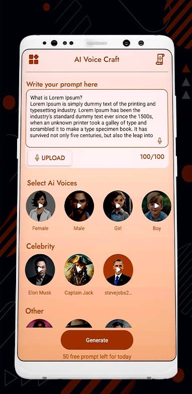 AI Voice Craft Android 13 Supported by Dcodax_Technologies | CodeCanyon