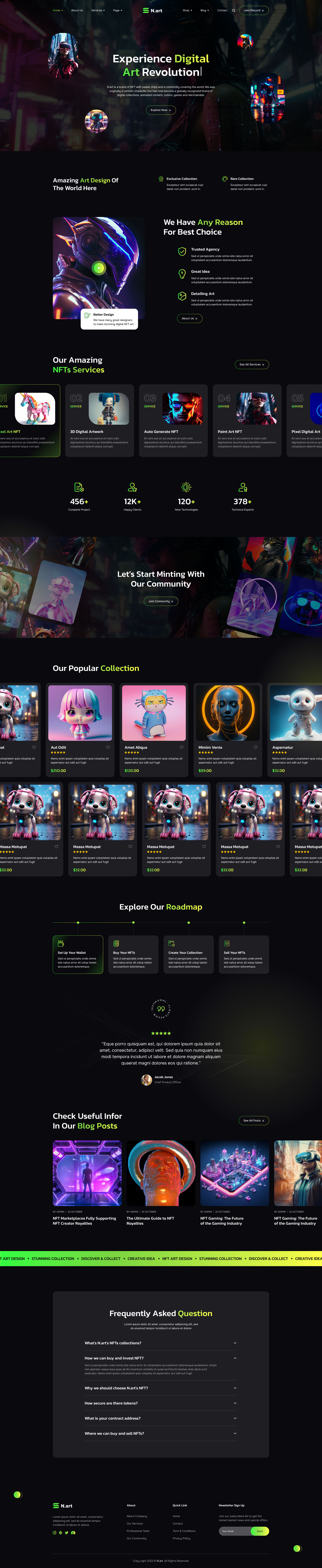 N.art - NFT Art Service Design WordPress Theme by pavothemes | ThemeForest