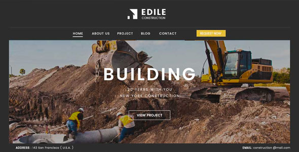 Edile - Construction Company WordPress Theme by nicdark | ThemeForest
