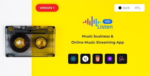 Listen - Nextjs Music Streaming App by kri8thm | ThemeForest