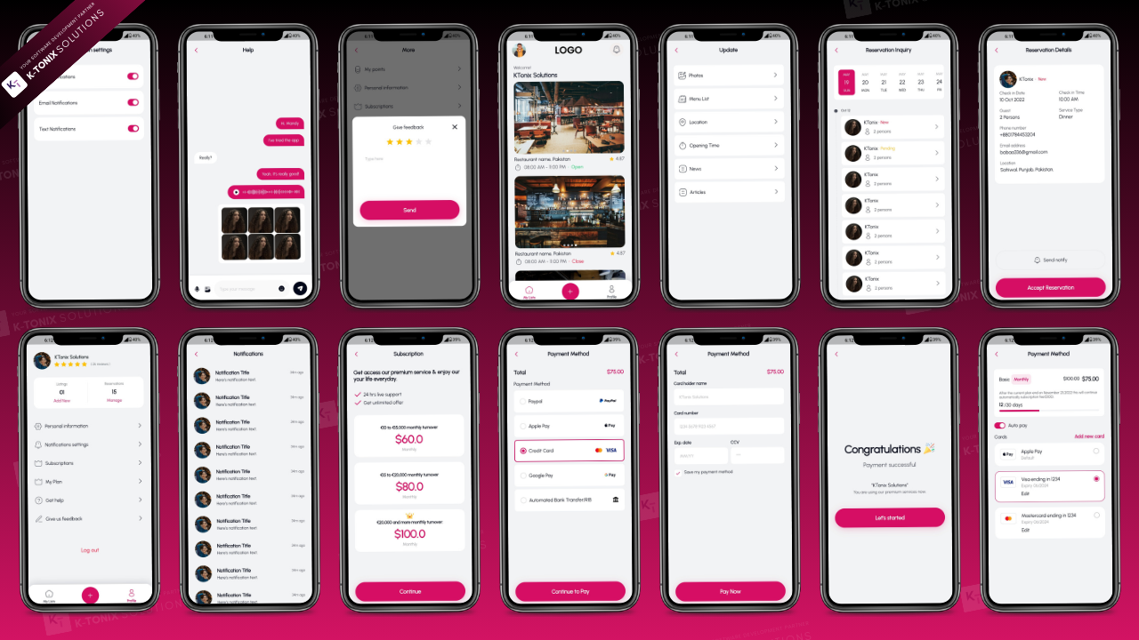Restaurant Discovery & Booking Flutter UI Kit | Foodie App | Dine-Out ...