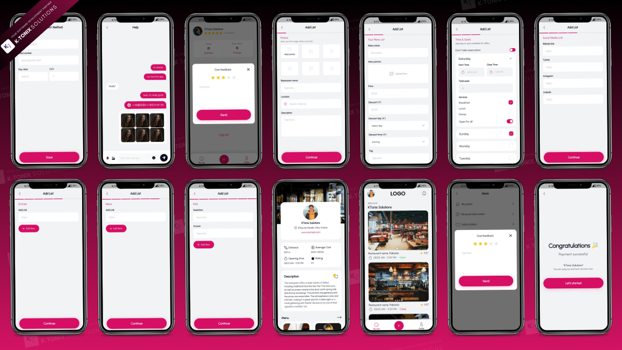 Restaurant Discovery & Booking Flutter UI Kit | Foodie App | Dine-Out ...