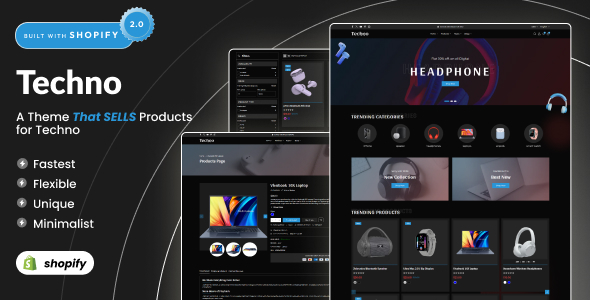 Techno - Electronics & Gadgets Ecommerce Shopify 2.0 Theme by WorkDo