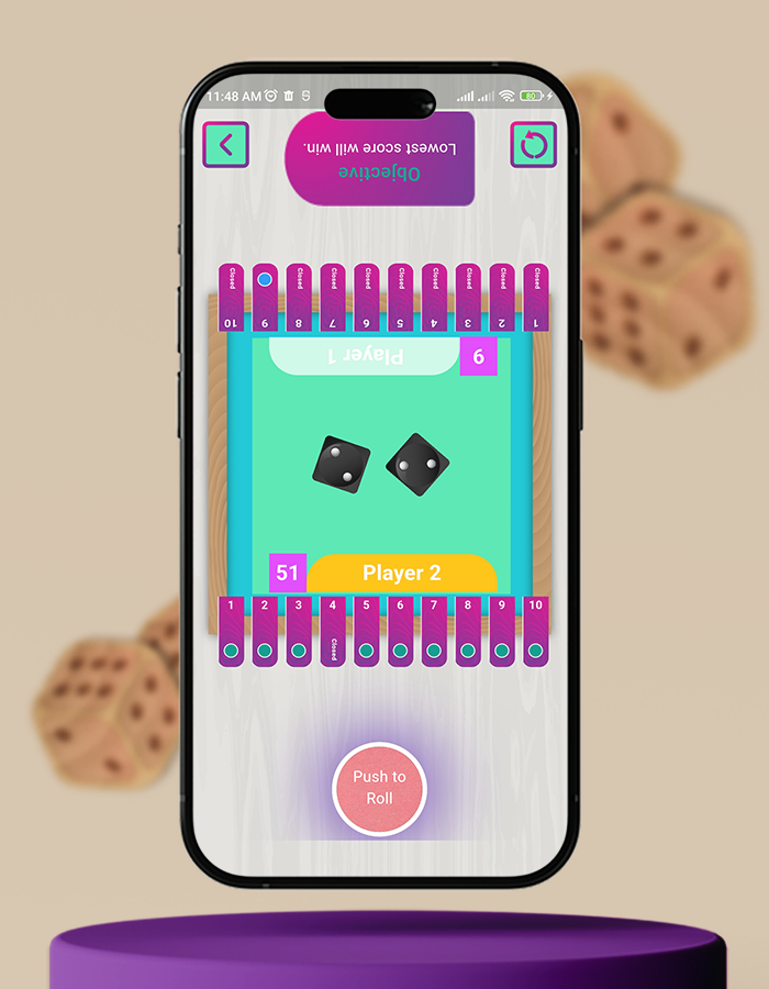 Shut The Box Game - AI Multiplayer Android and iOS in Flutter 3.x by ...
