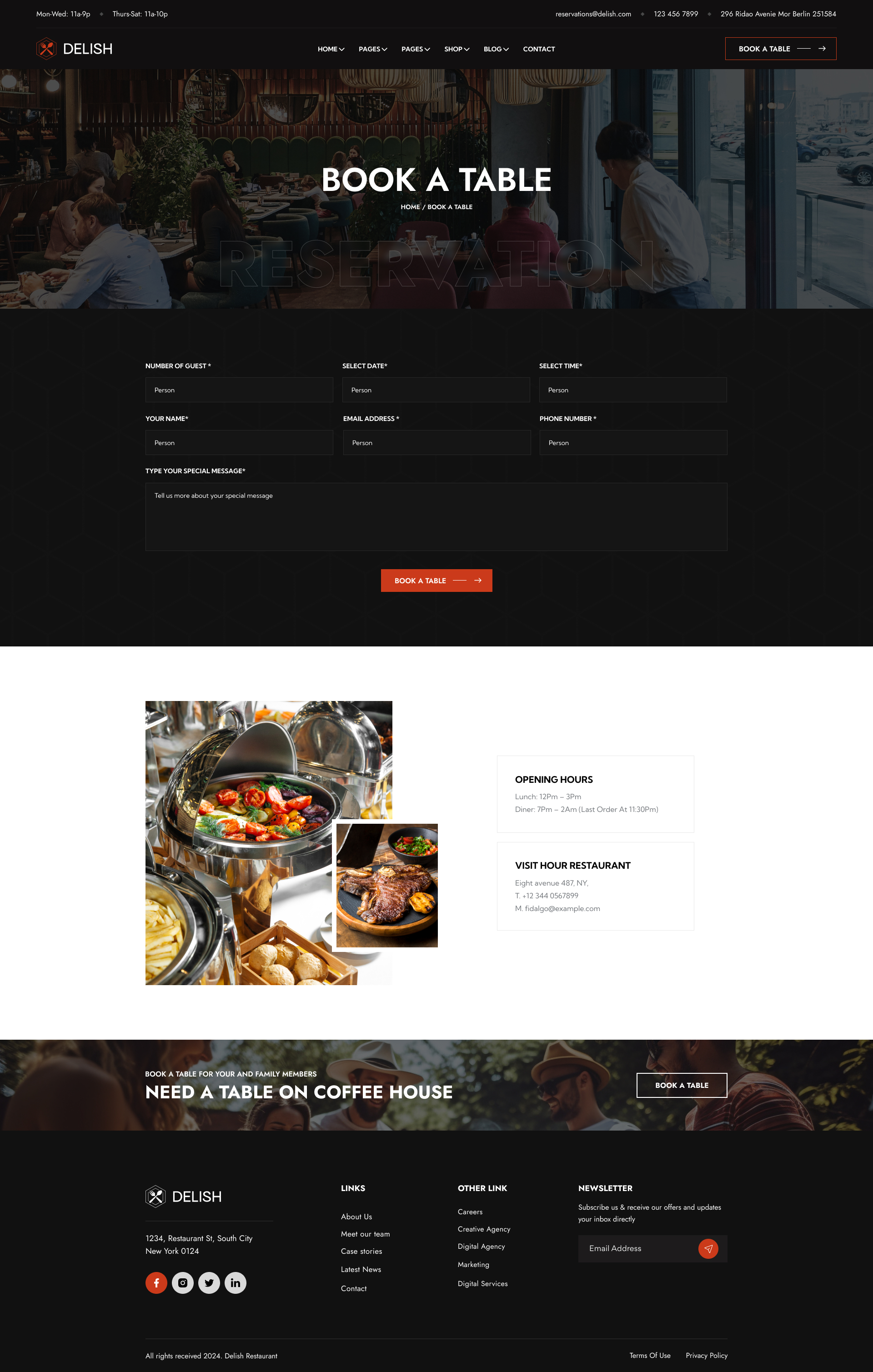 Delish – Restaurant Cafe Figma Template by RRdevs | ThemeForest