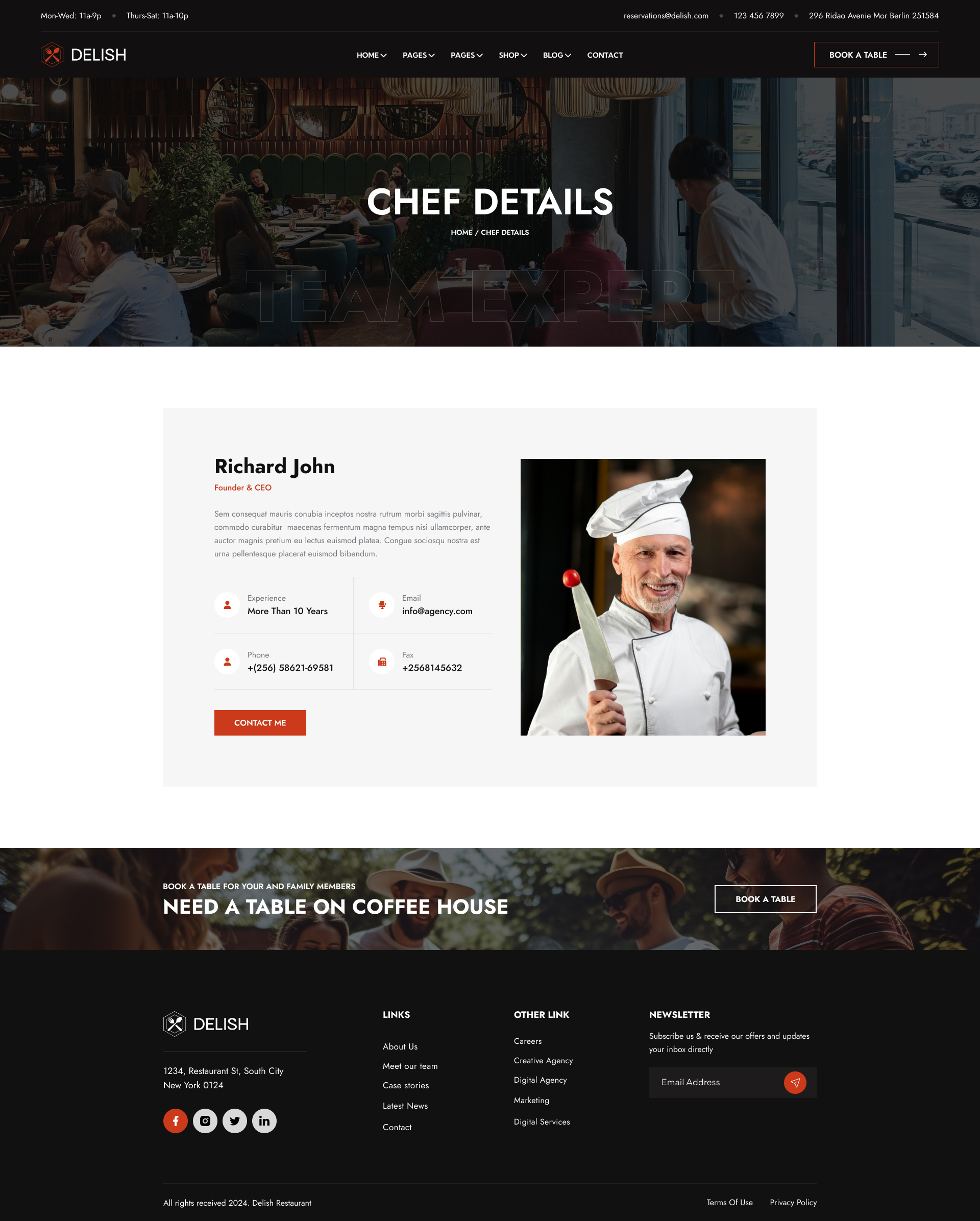 Delish – Restaurant Cafe Figma Template by RRdevs | ThemeForest