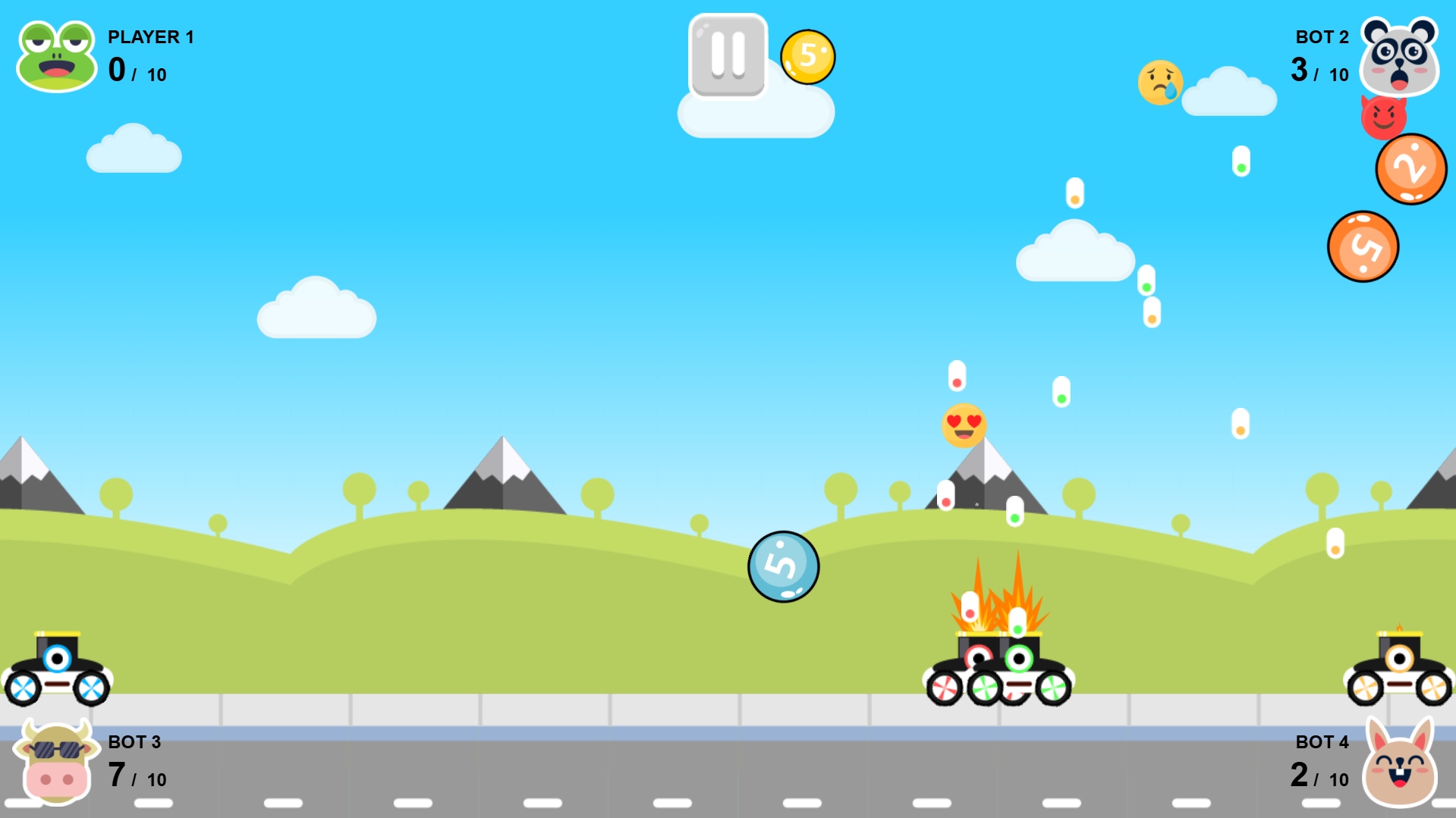 Blast Car 1 4 Player Mode Construct 3 C3p By Thisismerson Codecanyon