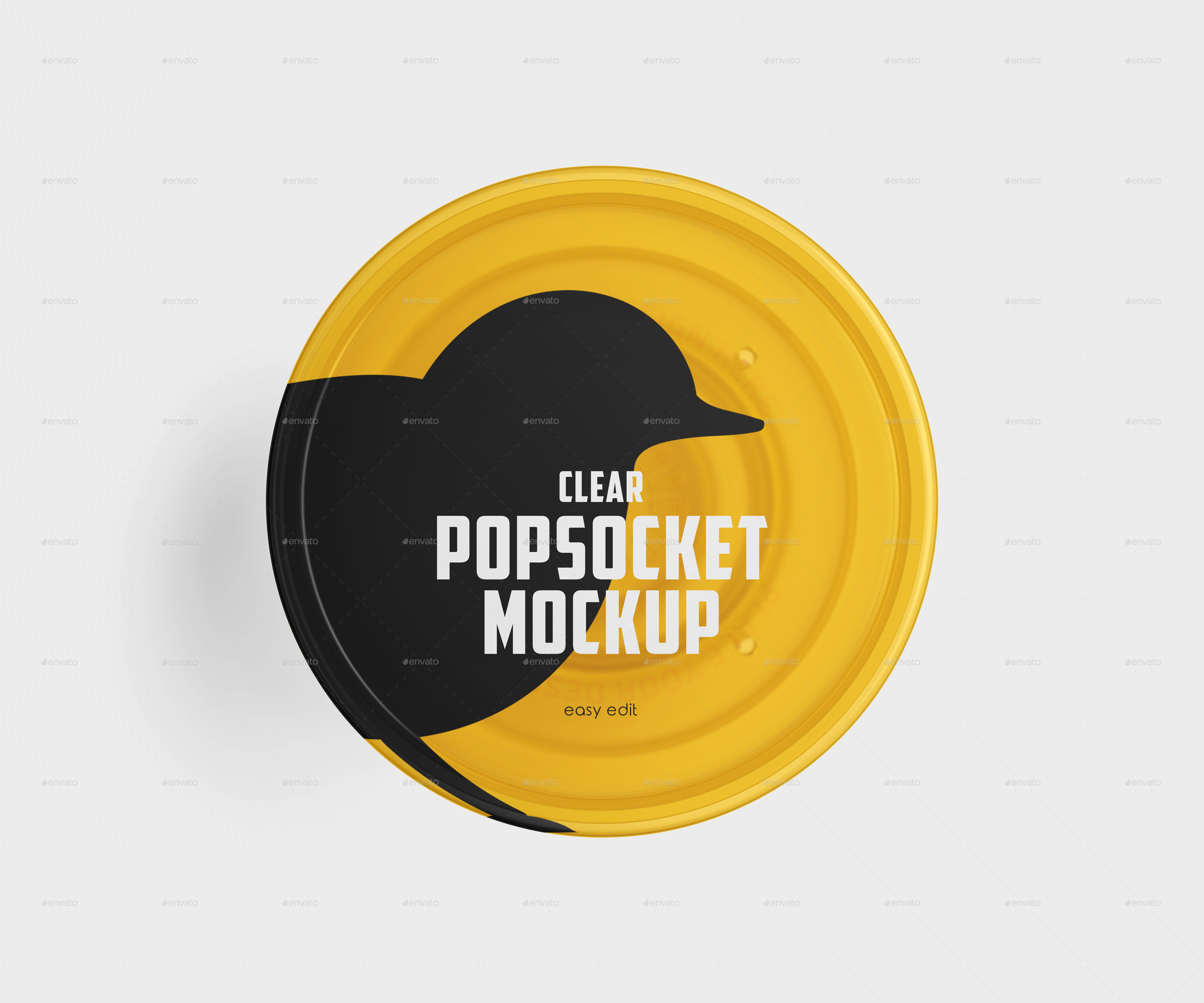 Clear PopSocket Mockup Set, Graphics | GraphicRiver
