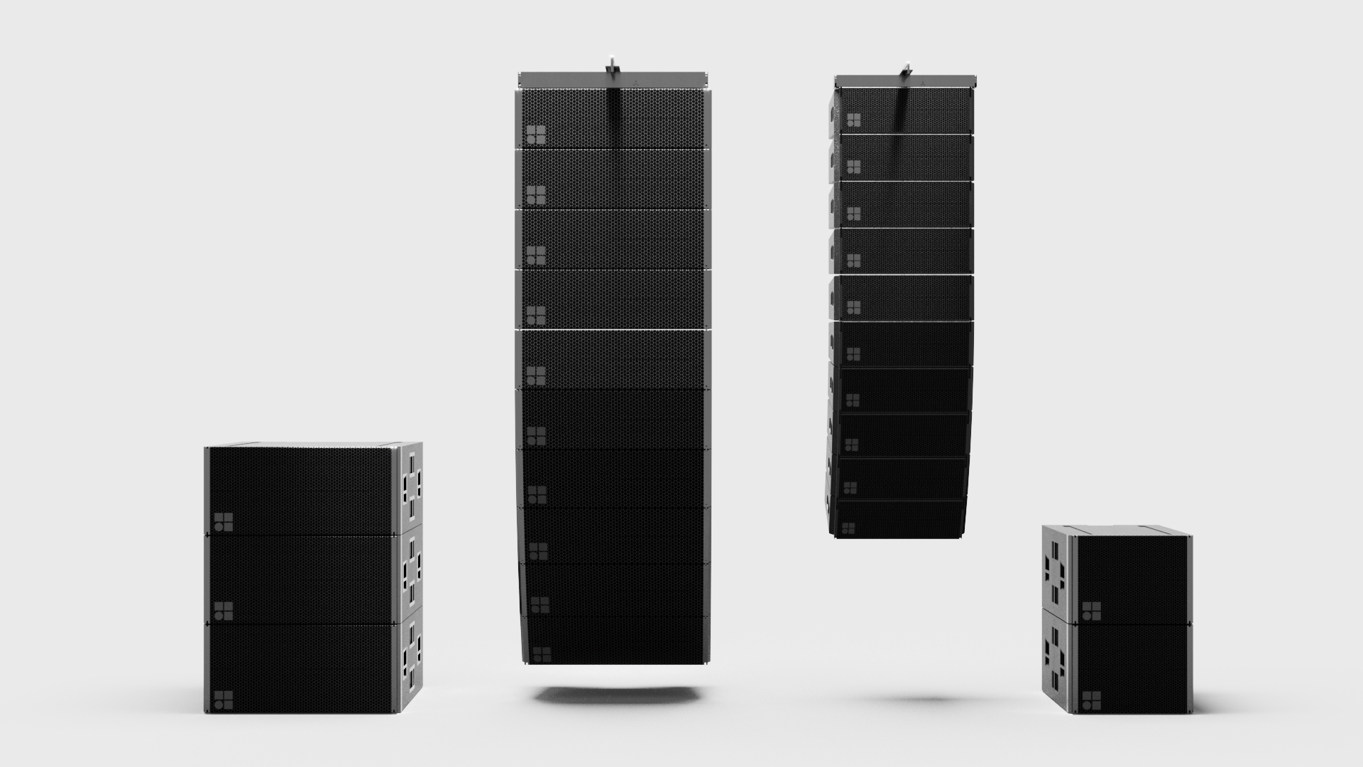 Concert Speakers Line Array DB J and Y Series by p3rless | 3DOcean
