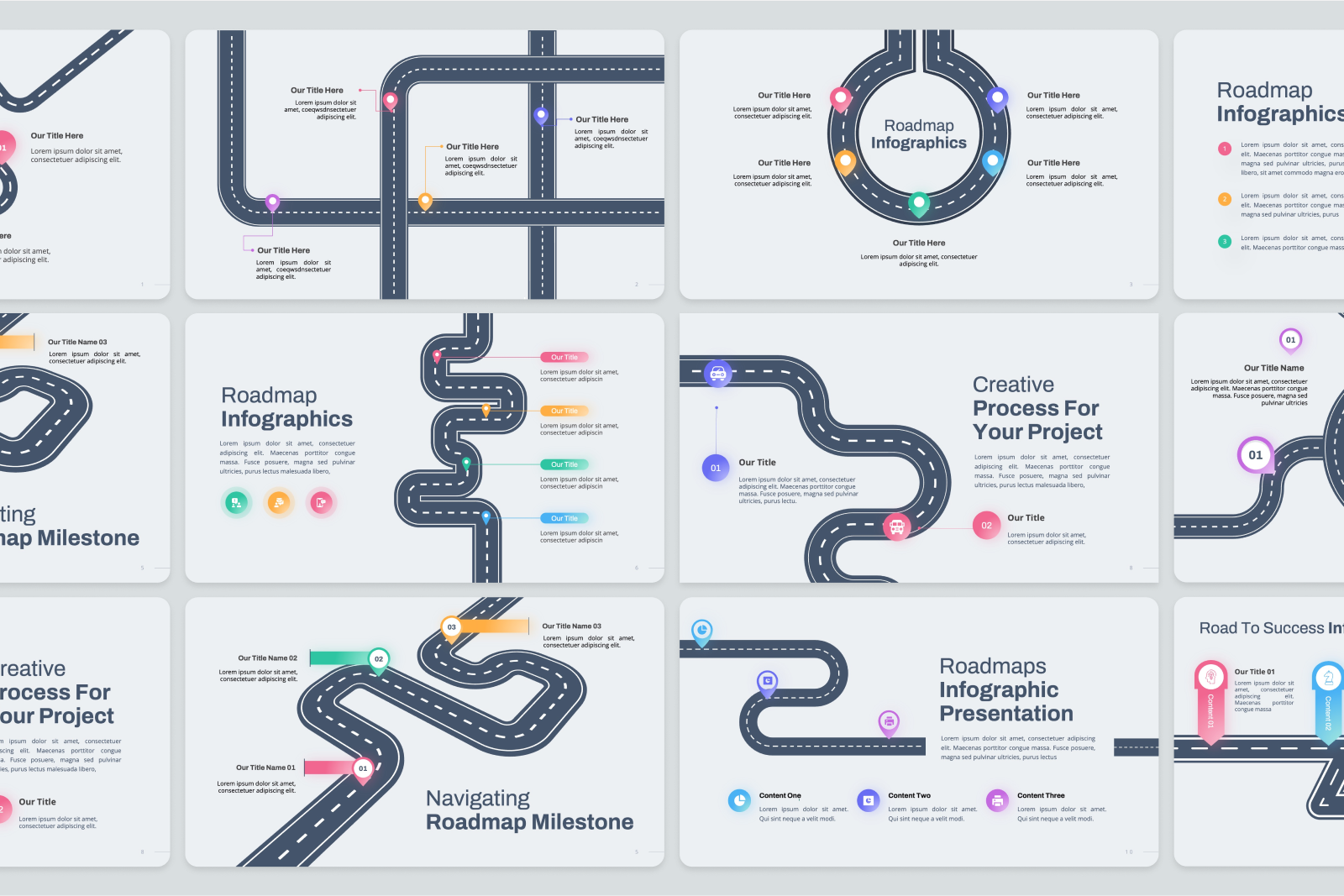 Roadmap Infographics Google Slide, Presentation Templates | GraphicRiver