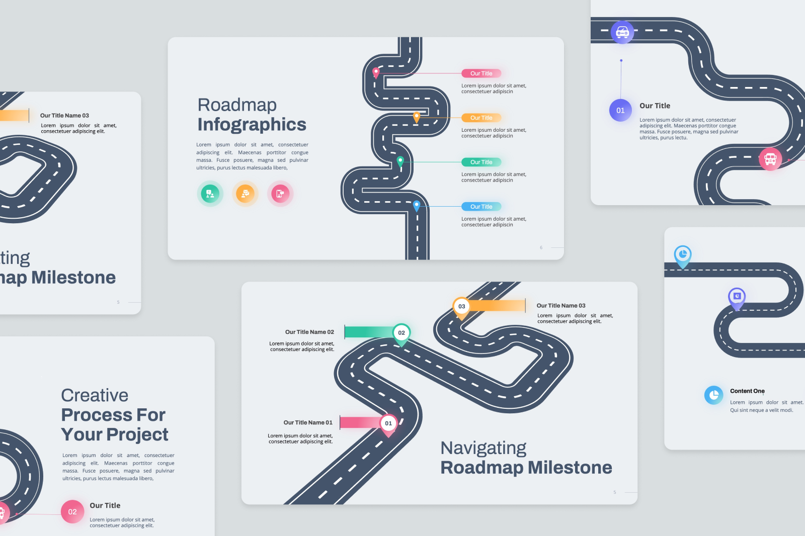 Roadmap Infographics PowerPoint, Presentation Templates | GraphicRiver