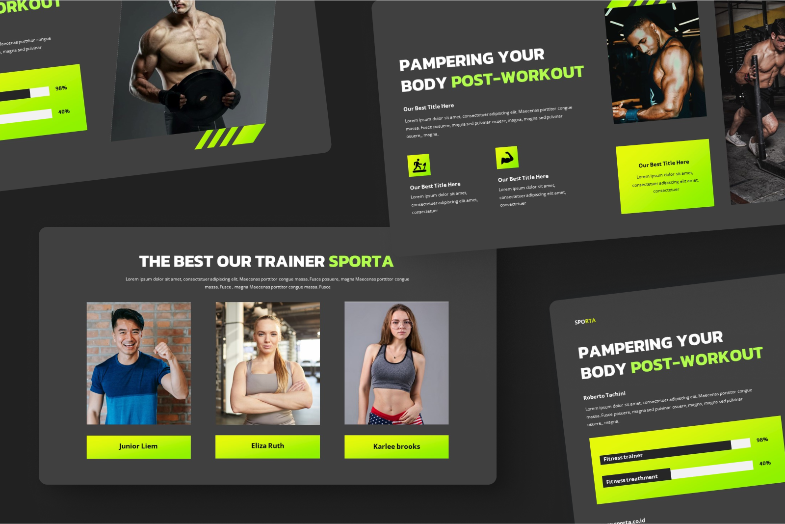 Sporta - Fitness & Gym PowerPoint, Presentation Templates | GraphicRiver
