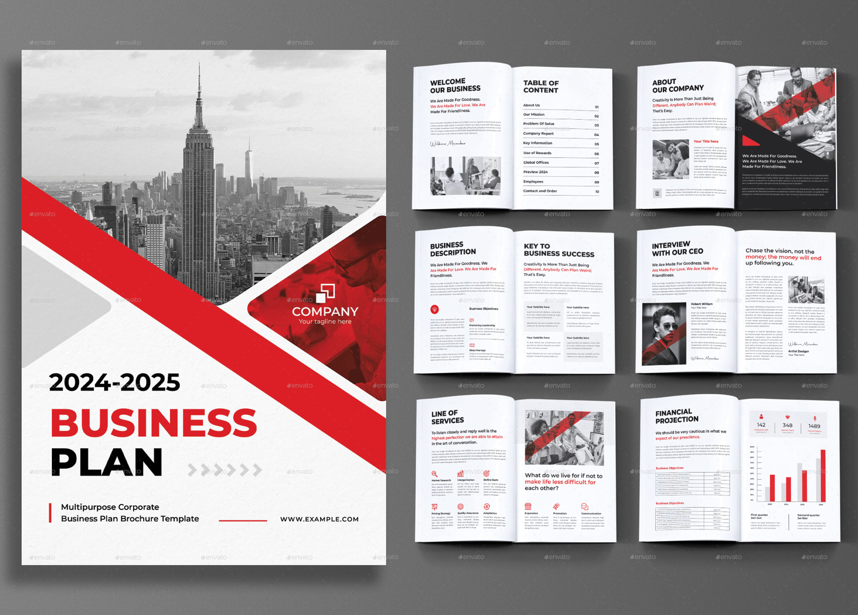 Business Plan Template Layout, Print Templates | GraphicRiver