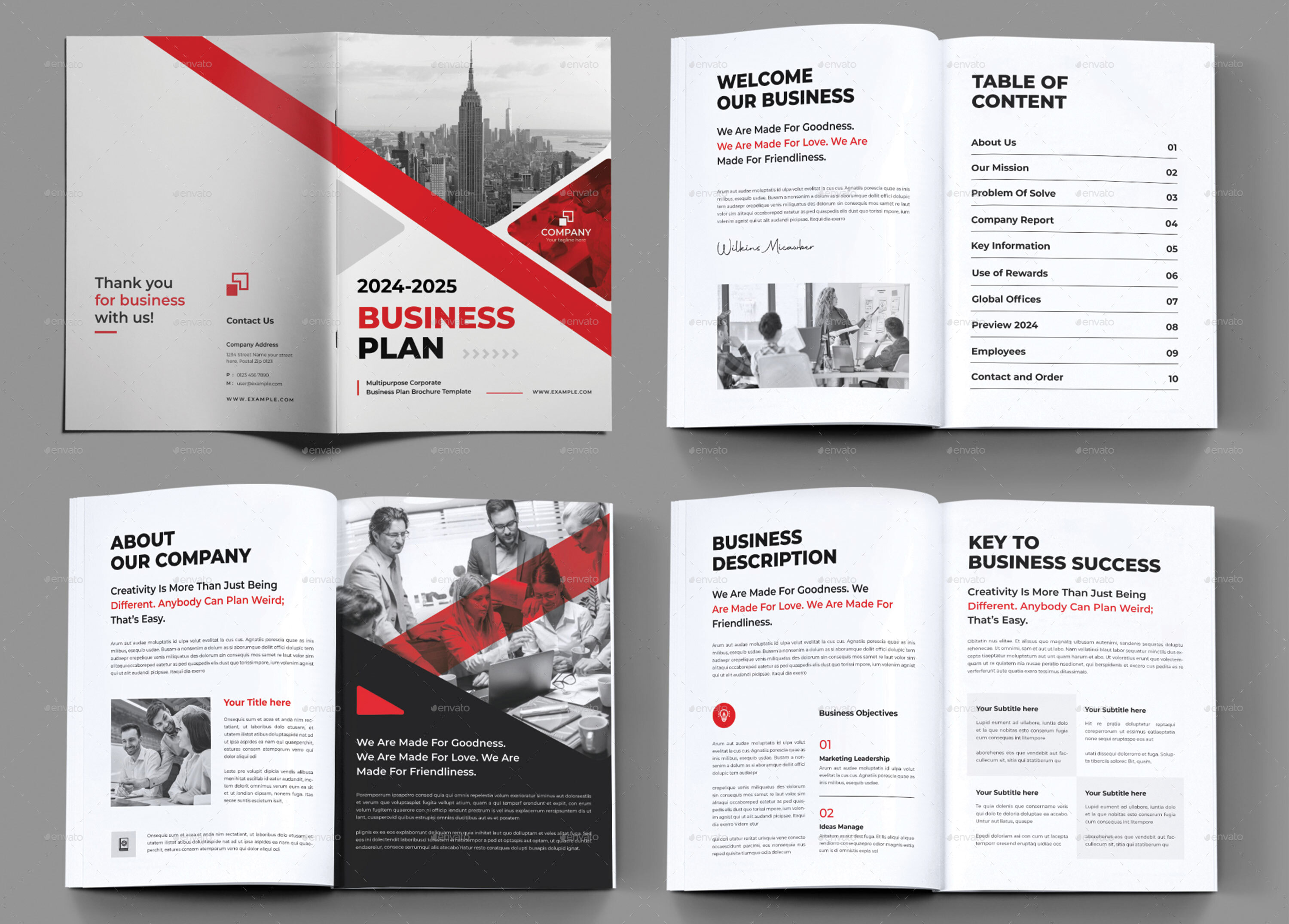 Business Plan Template Layout, Print Templates | GraphicRiver