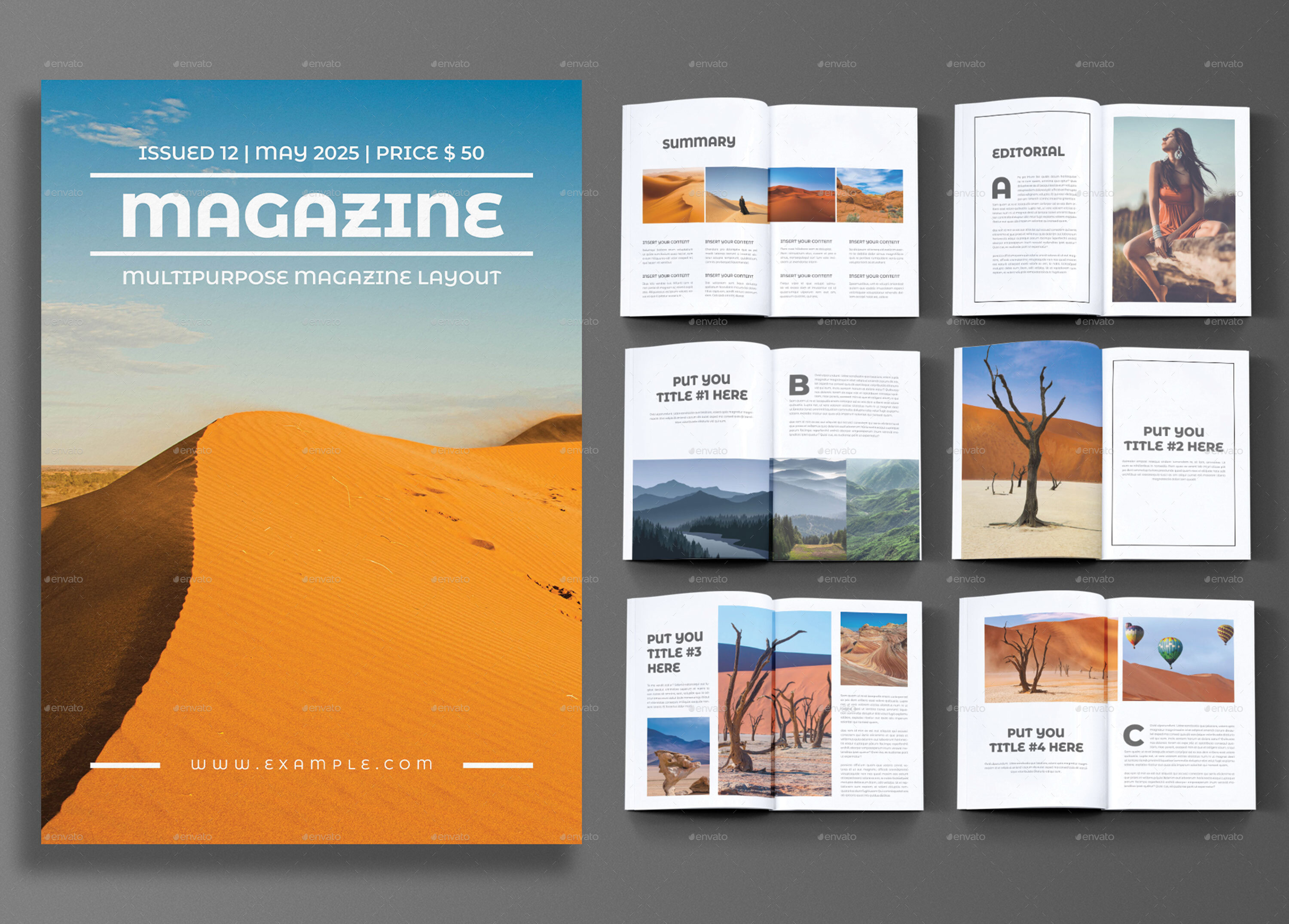 Creative Magazine Template Layout, Print Templates | GraphicRiver