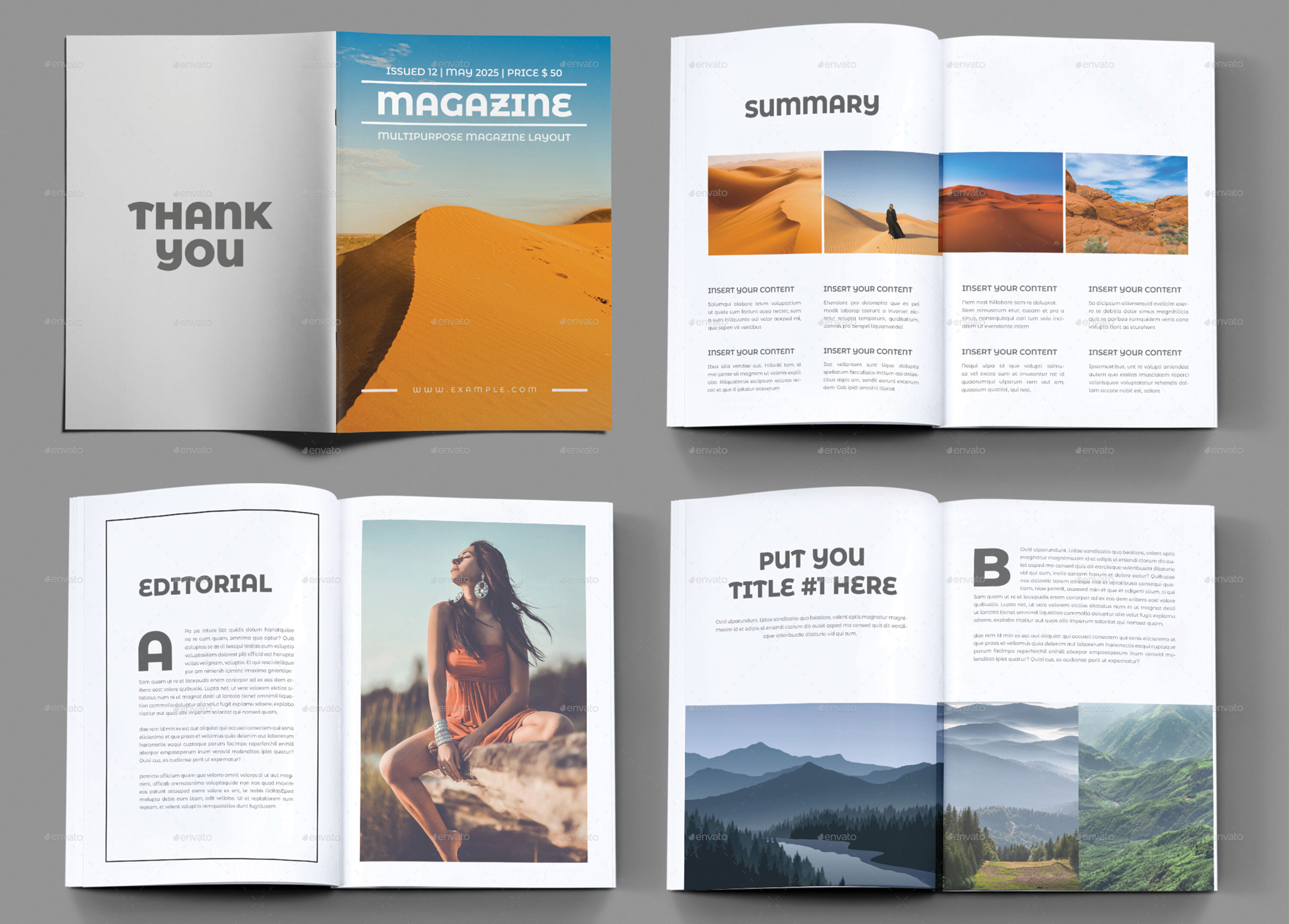 Creative Magazine Template Layout, Print Templates | GraphicRiver