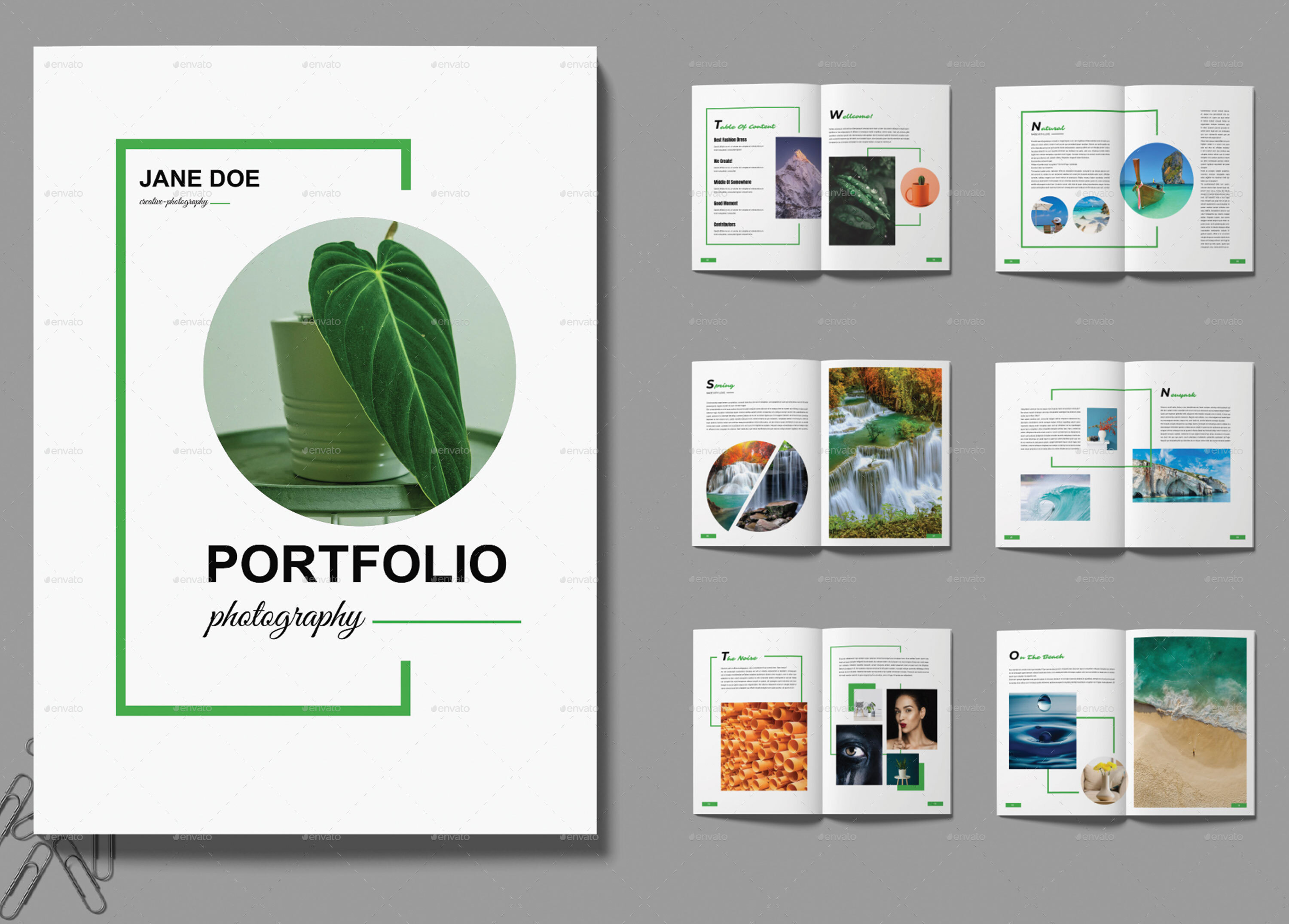 Photography Portfolio Template, Print Templates | GraphicRiver