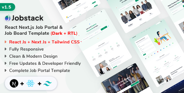 Jobstack - React Next.js Job Board, Job Listing & Job Portal Template ...