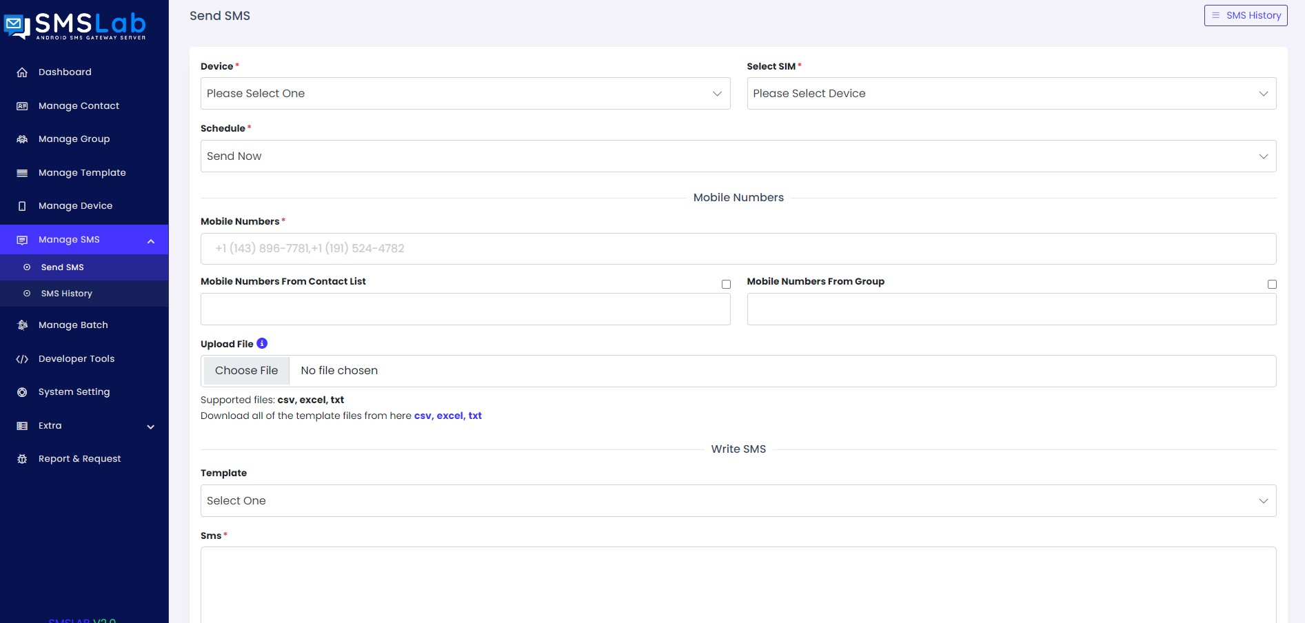 SMSLab - Android Based SMS Gateway Server by ViserLab | CodeCanyon