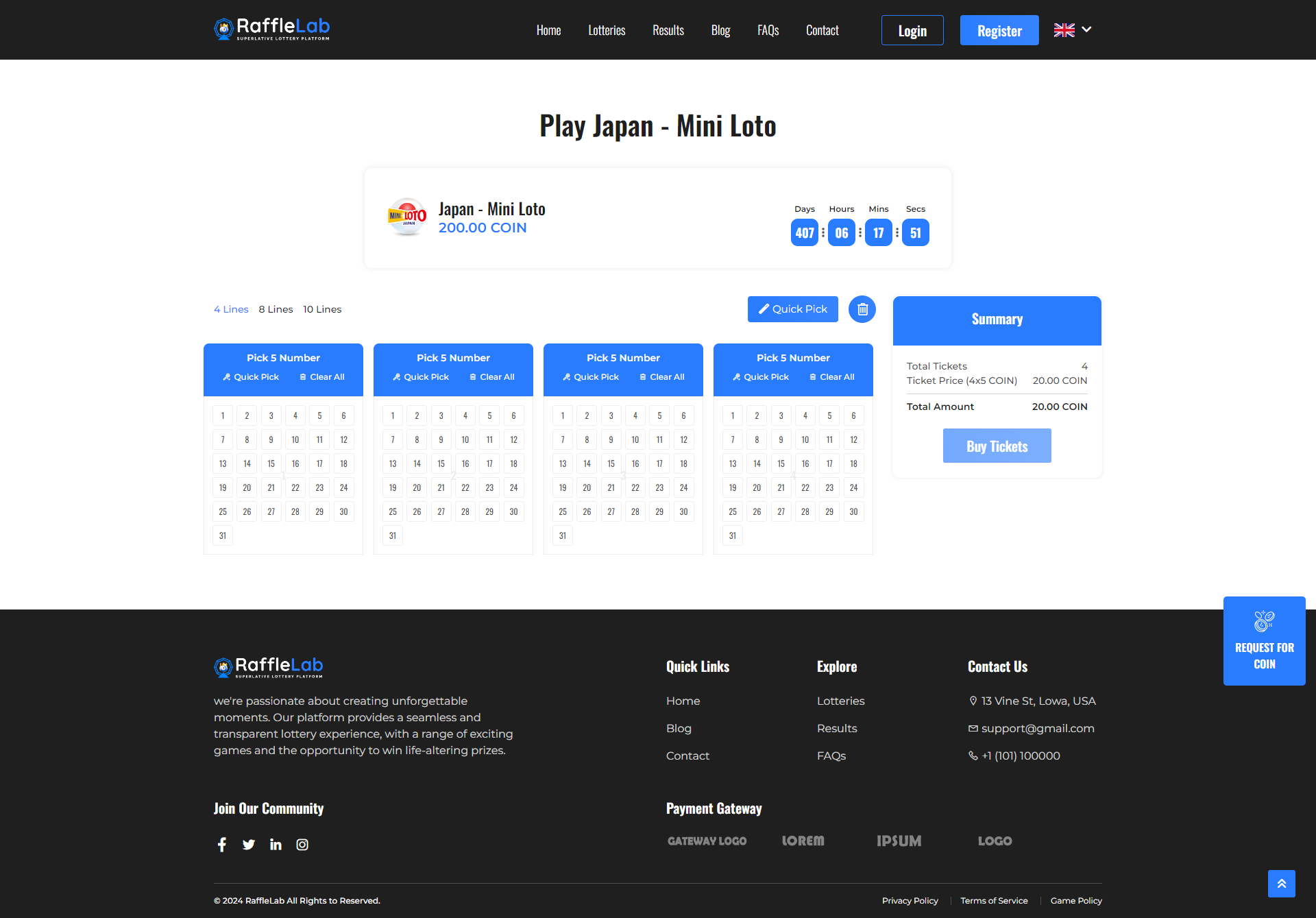 RaffleLab - Superlative Lottery Platform by ViserLab | CodeCanyon
