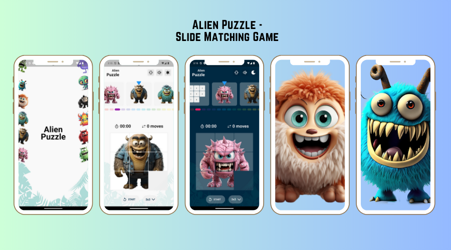 Alien Puzzle Slide Matching 2D Game by battechsolution | CodeCanyon