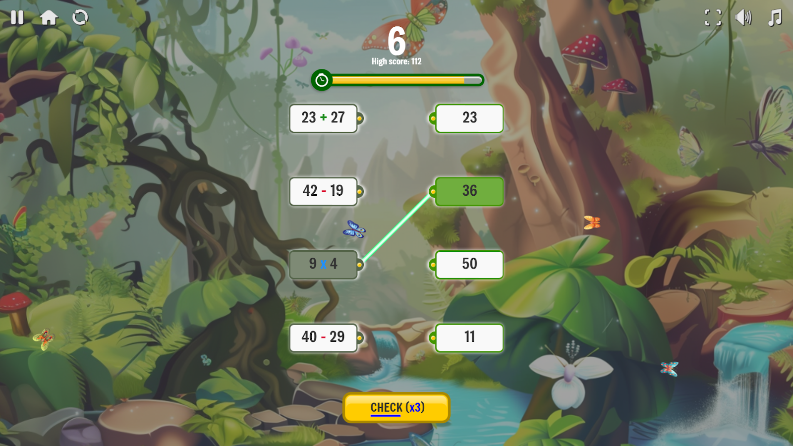 Math Forest Match - HTML5 Educational game by trezegames | CodeCanyon