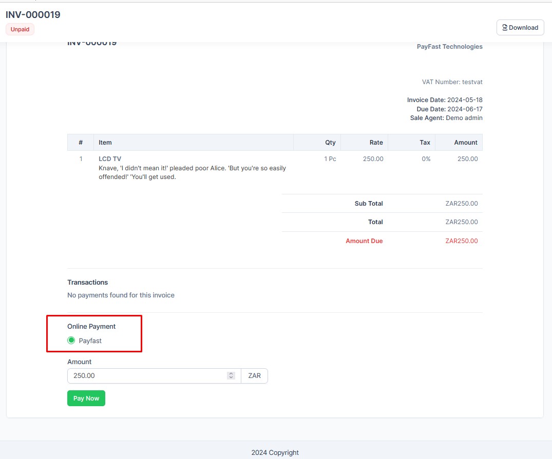 Payfast Payment Gateway Module for Perfex CRM by 7edgetech | CodeCanyon