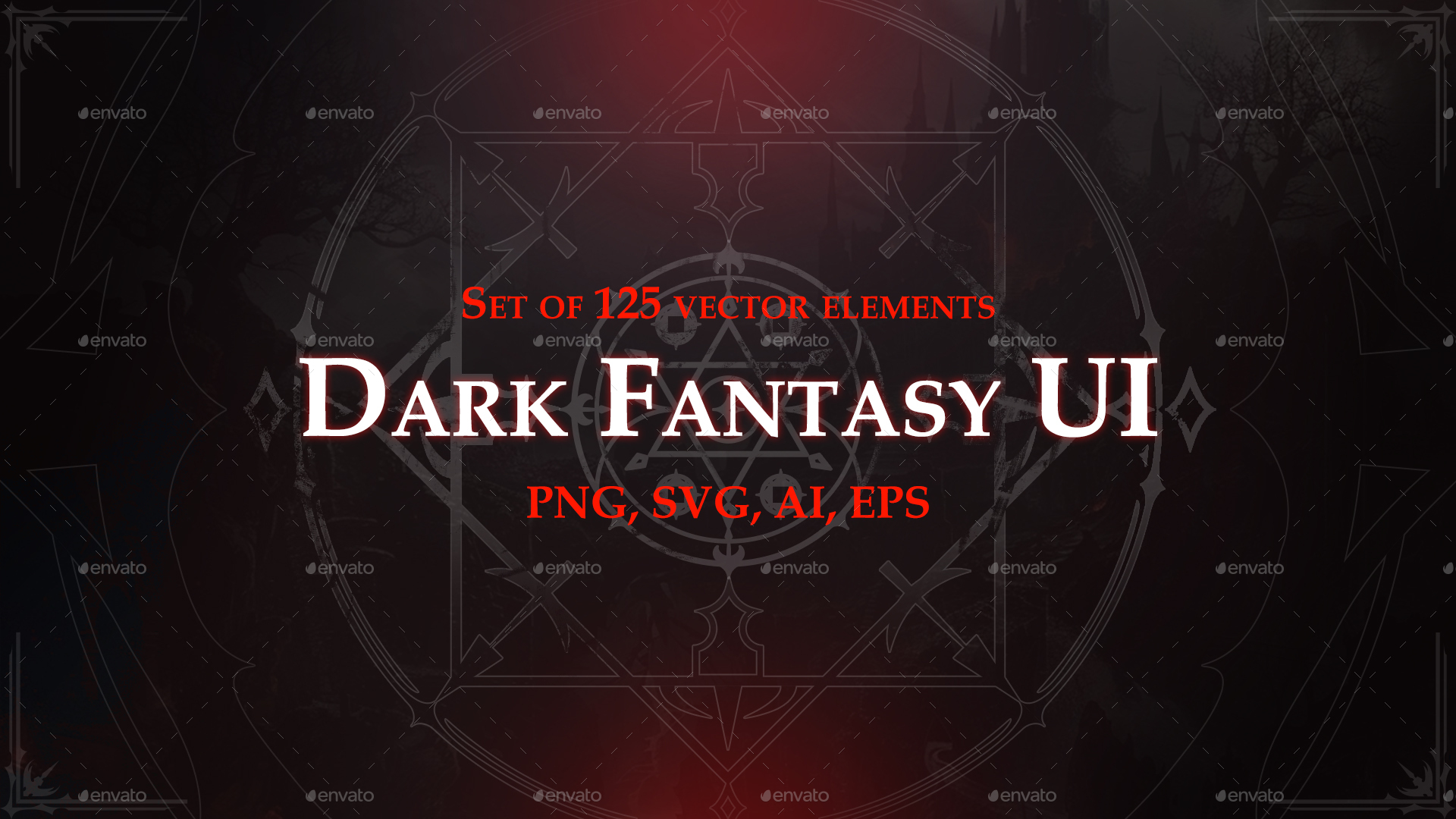 Dark Fantasy UI Set, Game Assets | GraphicRiver