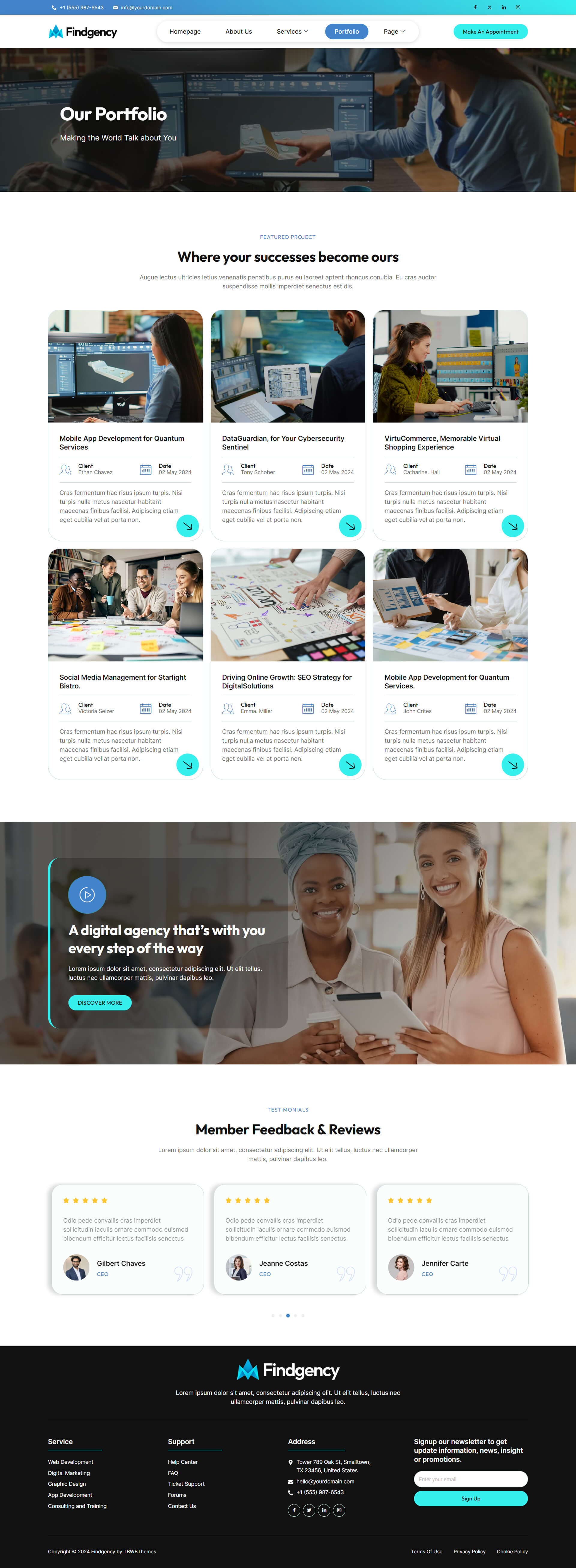 Findgency - Digital Agency Elementor Template Kit by TBWBthemes ...