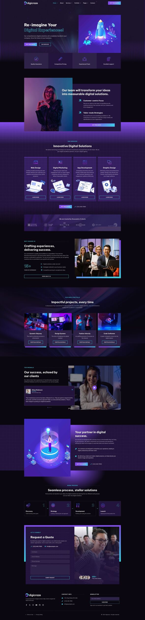 Digicraze - Digital Marketing Agency Elementor Pro Template Kit by oxaart