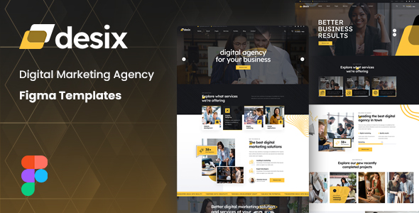 Desix - Digital Marketing Agency Figma Template by thimshop | ThemeForest