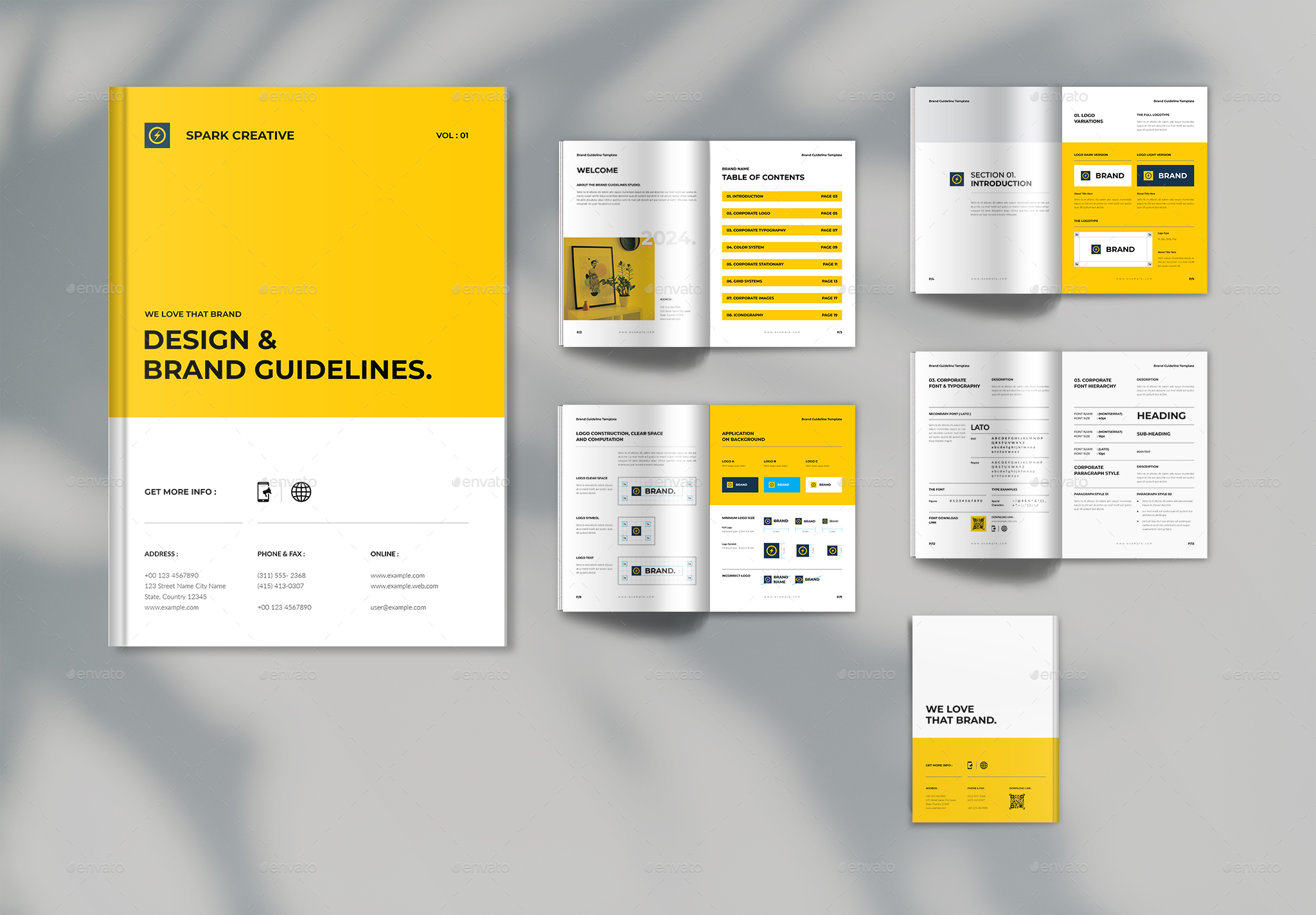 Brand Guideline Template, Print Templates | GraphicRiver