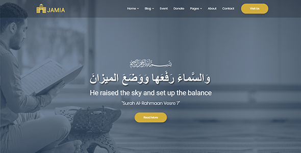 Jamia - Islamic Center Responsive HTML Template by nauthemes | ThemeForest
