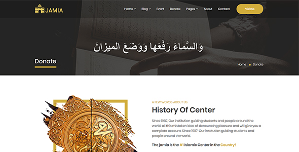 Jamia - Islamic Center Responsive HTML Template by nauthemes | ThemeForest